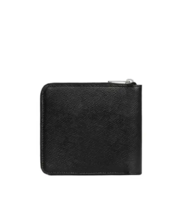 Celine Zipped Bi-fold Wallet In Grained Calfskin