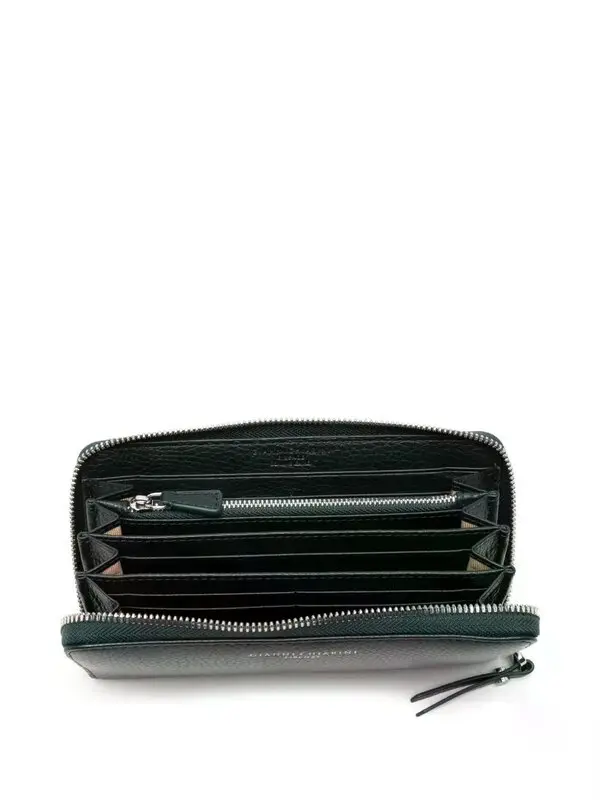 GIANNI CHIARINI Grained-leather Zip-around Wallet