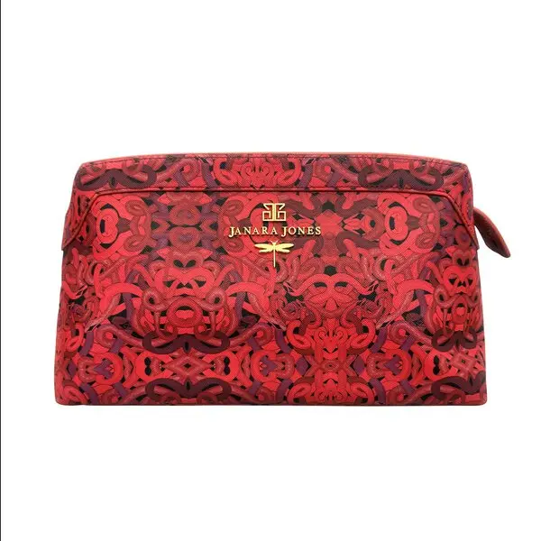 JANARA JONES Snakes Print Marie Clutch Bag