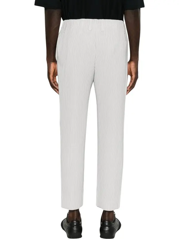 Issey Miyake Plissé-effect Cropped Trousers Homme Pli