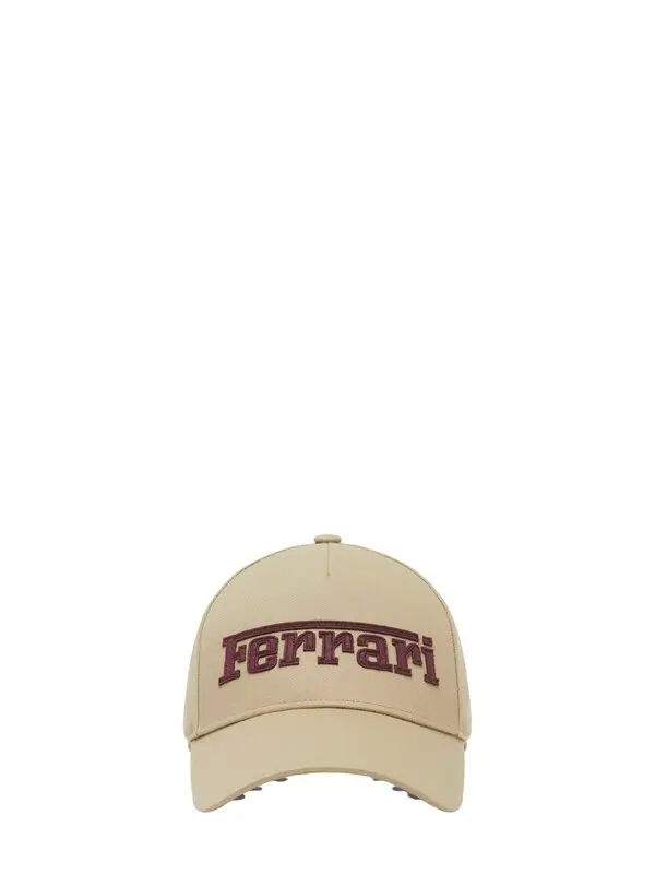 FERRARI Baseball Cap With Embroidery - Grey