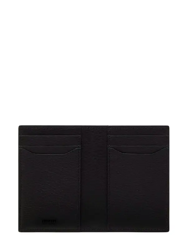 FERRARI Gt Soft Card Holder In Granata Leather