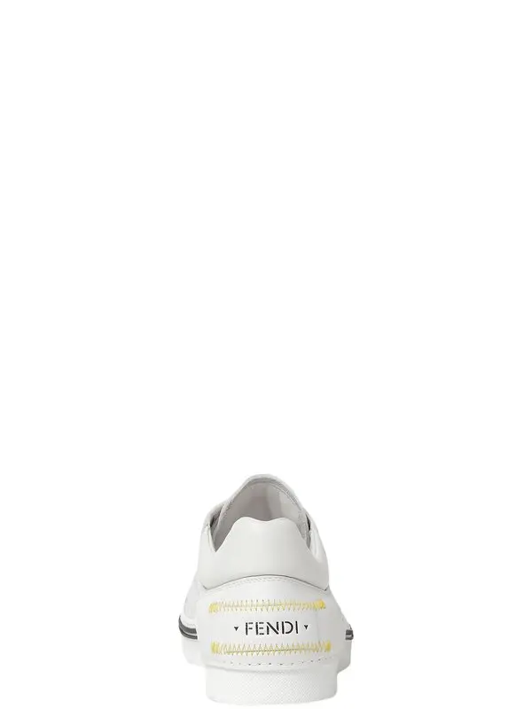 Fendi Leather Fender Low-top Sneakers