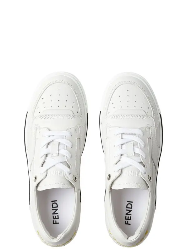 Fendi Leather Fender Low-top Sneakers