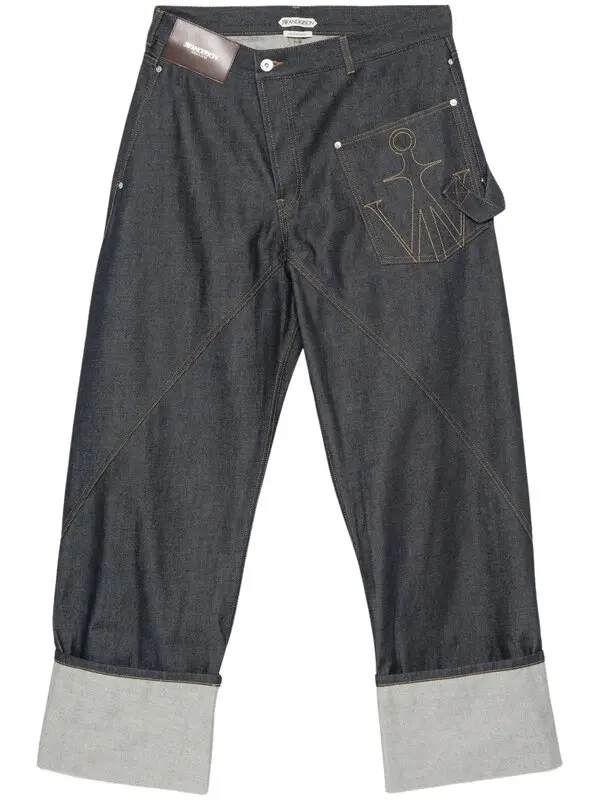 JW Anderson Twisted Turn-up Workwear Denim Jeans