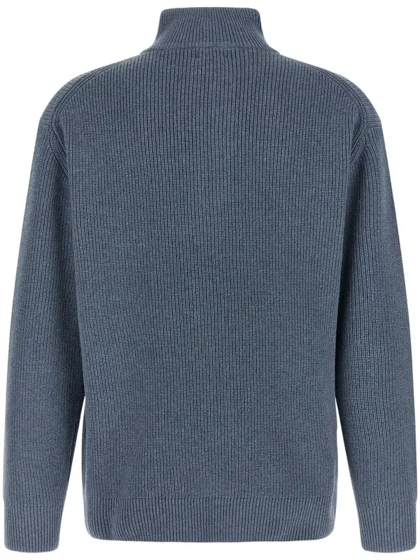 JW Anderson Ribbed Half-zip Knitted Sweater