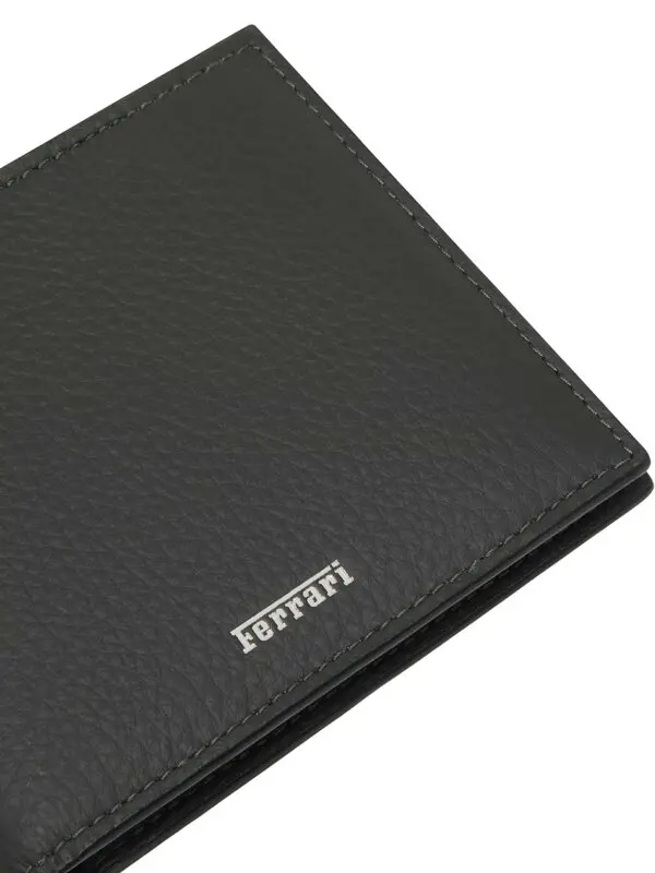 FERRARI Granata Leather Bifold Wallet