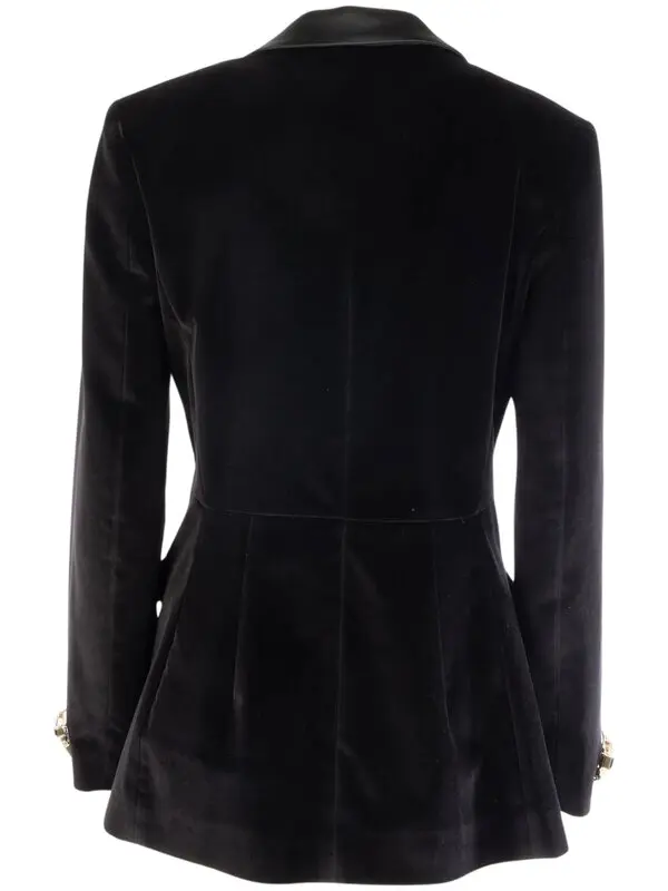 GENNY Crystal-embellished Velvet Jacket