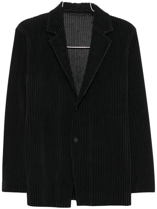 Issey Miyake Pleated Notch-lapel Blazer