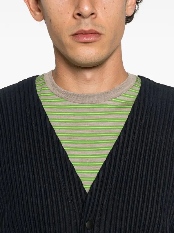 Issey Miyake Pleated Cardigan