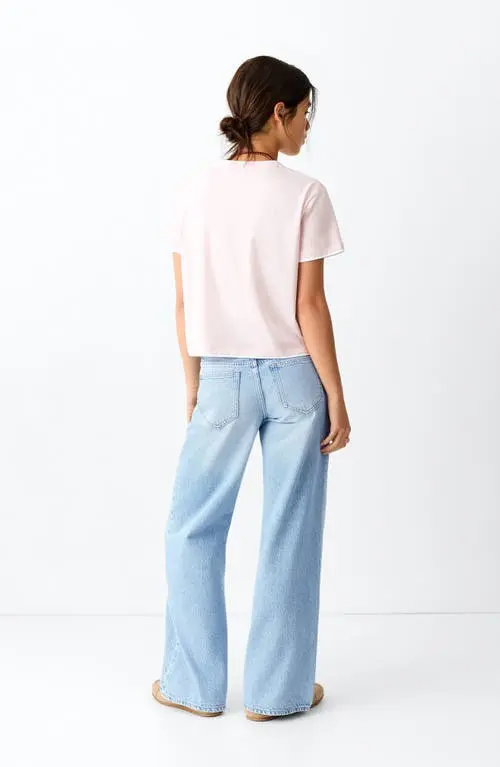 Mango Wide Leg Low Waist Jeans