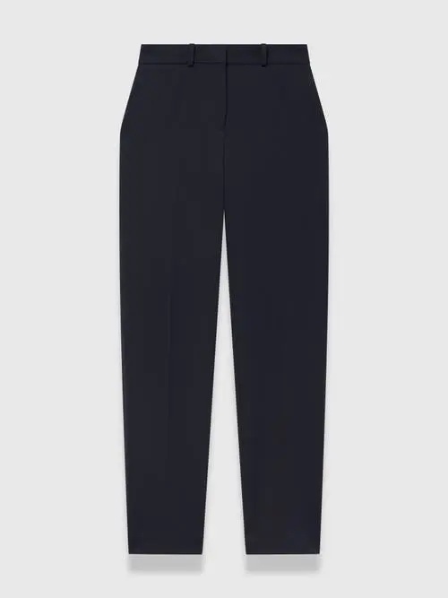 The Fold Clever Wool Blend Livara Trousers - Navy