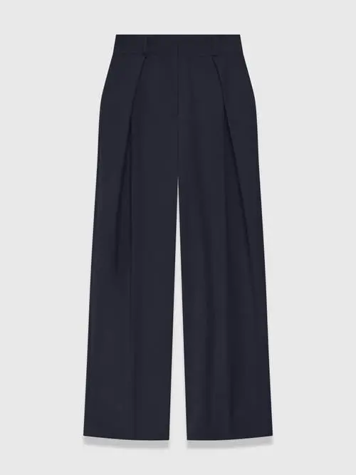 The Fold Clever Wool Blend Cortona Pleat Trousers