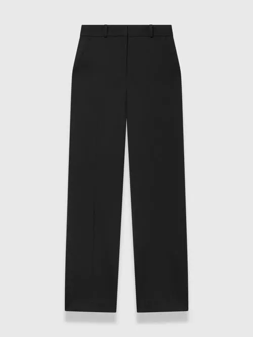The Fold Clever Wool Blend Alzira Trousers - Black