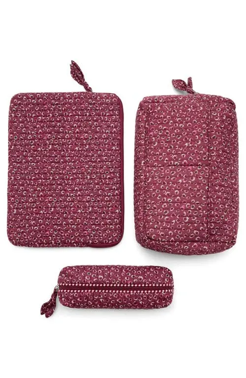 Mango Printed Quilted Toiletry Bag