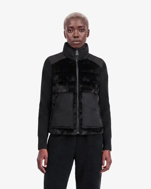 ALPENHAUS Turini Velvet Short Hybrid Lightweight Jacket - Black