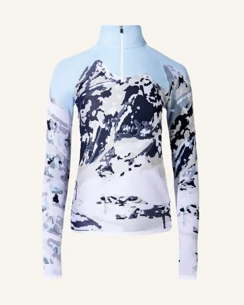 Perfect Moment Jacquard Base Layer Top - Landscape