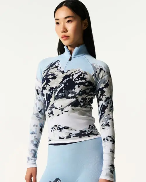 Perfect Moment Jacquard Base Layer Top - Landscape