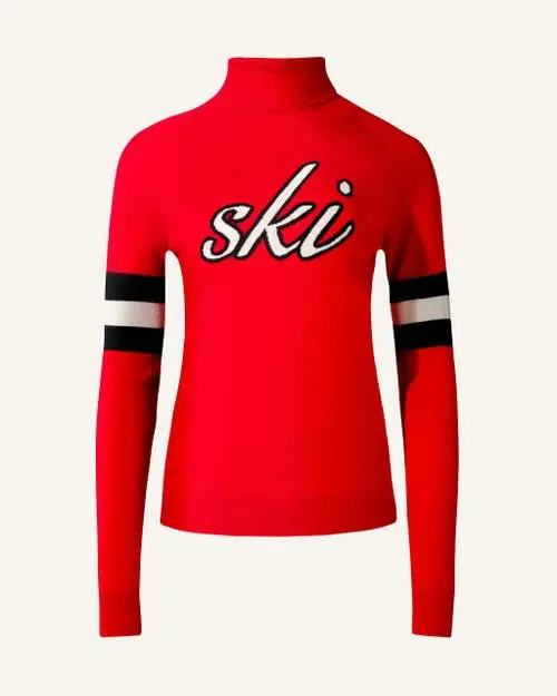 Perfect Moment Neve Merino Wool Sweater - Red