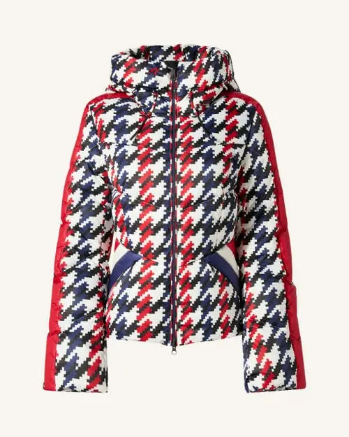 Perfect Moment Duvet Down Ski Jacket - Houndstooth