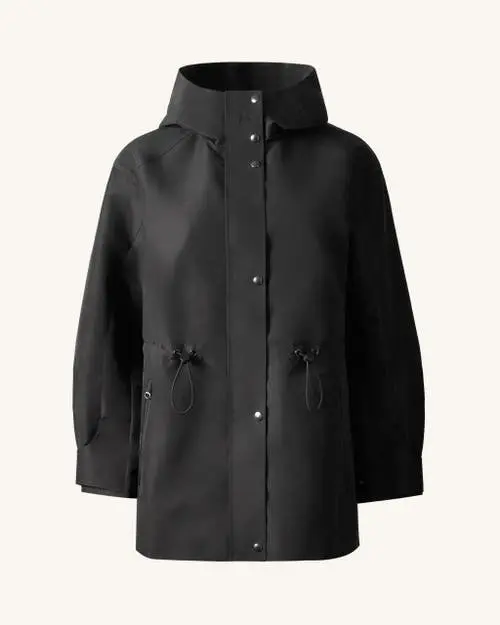 Perfect Moment Drawstring Windbreaker Jacket - Black