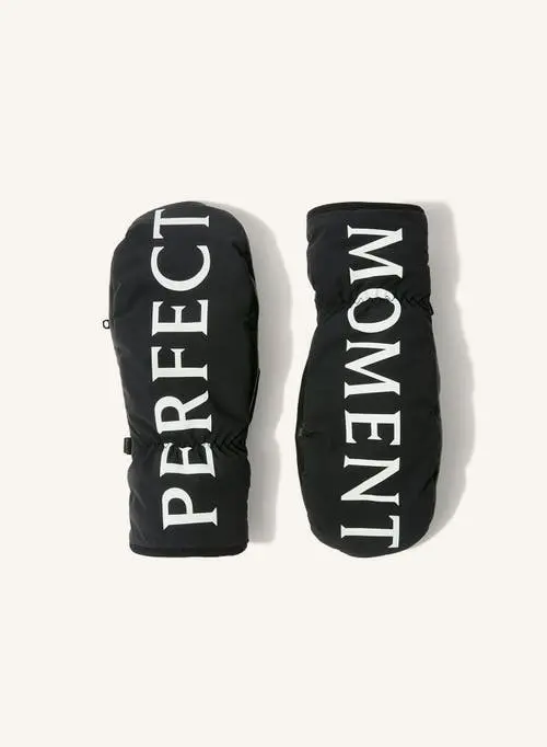 Perfect Moment Logo Mittens - Black