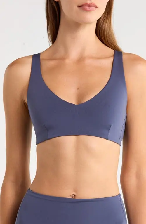 LEFT ON FRIDAY Sunday V-neck Bikini Top - Varsity
