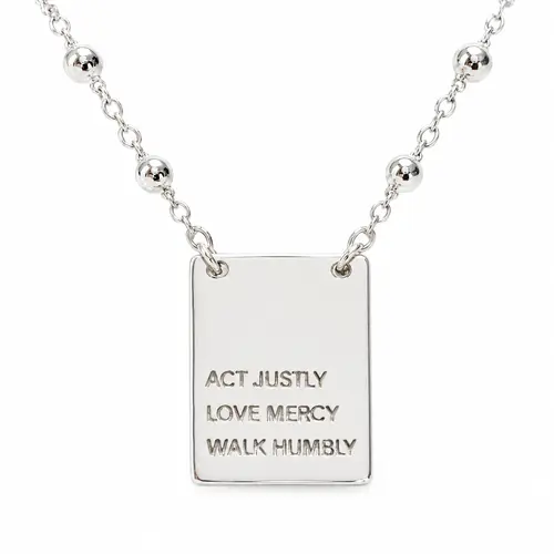 STARFISH PROJECT Act Justly Sterling Necklace