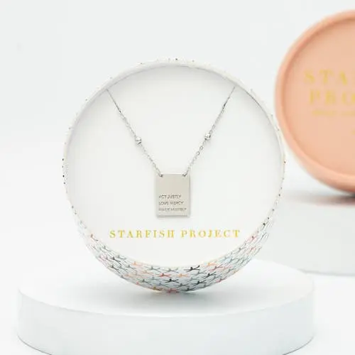 STARFISH PROJECT Act Justly Sterling Necklace