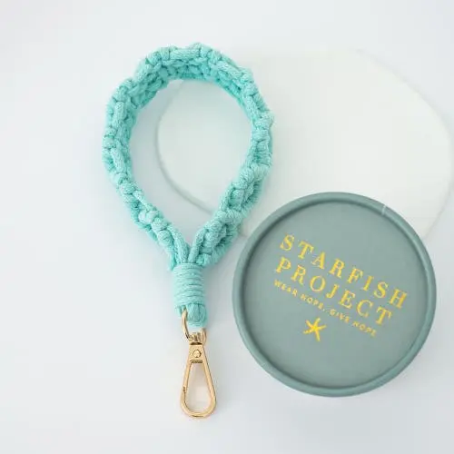 STARFISH PROJECT Macrame Wrist Strap - Mint