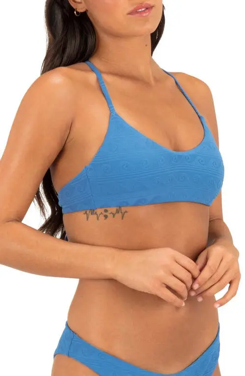 Hurley Wave Jacquard Stripe Bikini Top