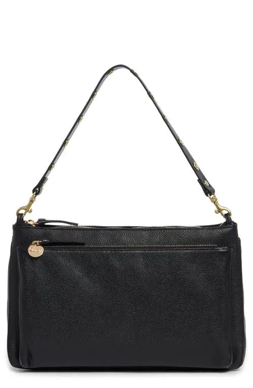 Clare V. Gosee Leather Crossbody Bag - Onyx