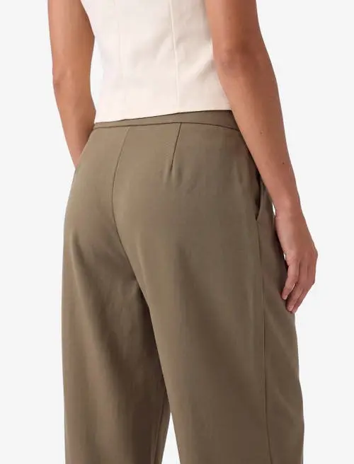 Koton Modal Blend Mid Rise Pleated Balloon Pants