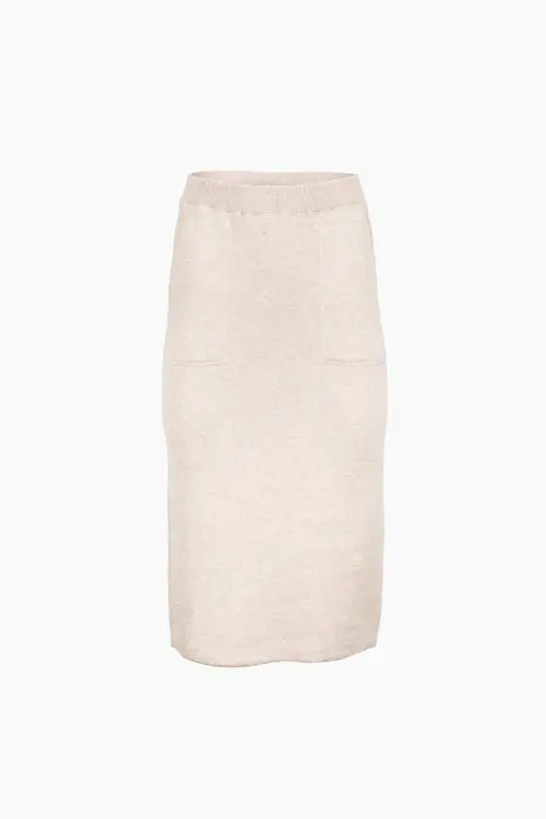 Kinross Cashmere Doubleknit Skirt - Wicker