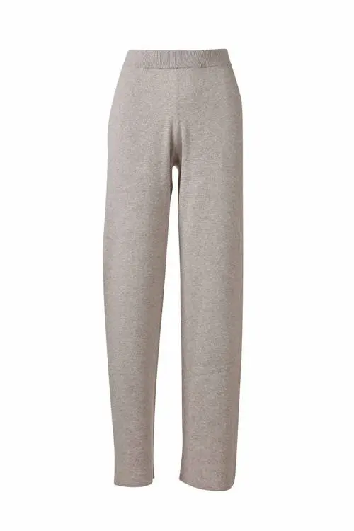 Kinross Cashmere Doubleknit Pant - Pebble