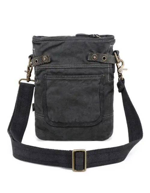 TSD BRAND Coastal Canvas Zip Crossbody Bag