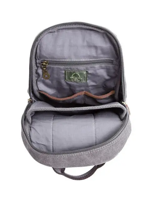 TSD BRAND Turtle Ridge Canvas Tablet Sling Bag - Grey
