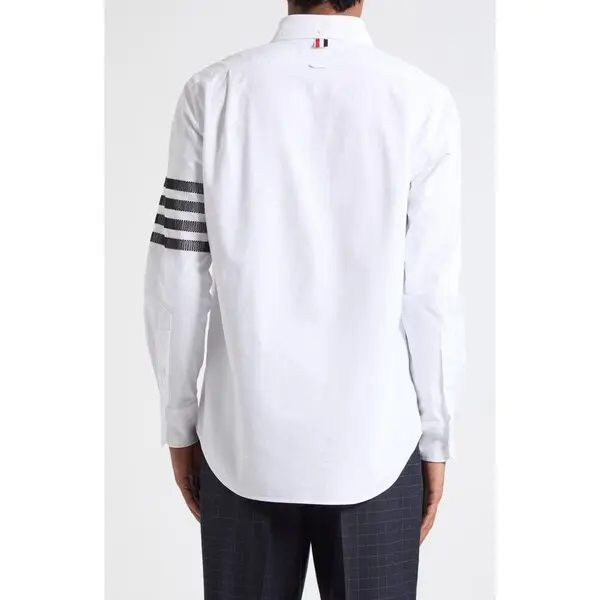 Thom Browne Straight Fit Button-down Shirt - White