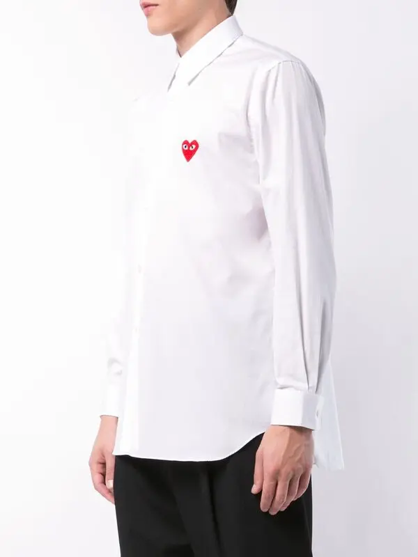 Play Comme Des Garcon Red Heart Cotton Shirt