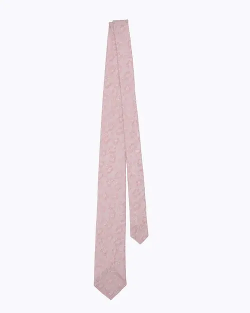 KNOTTERY & CO Sakura Leno Silk Tie - Pink