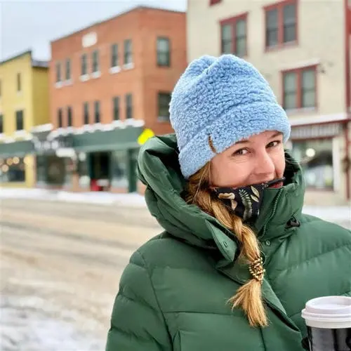 Turtle Fur High Pile Fleece Peak Hat - Transformative Teal