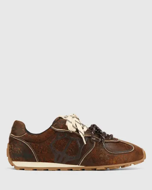 NAKED WOLFE Lightning Sneaker - Brown