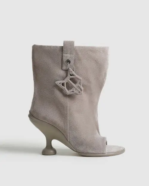 NAKED WOLFE Kindly Suede/leather Boots - Stone