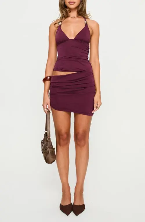 Princess Polly Imeraldia Cutout Halter Minidress