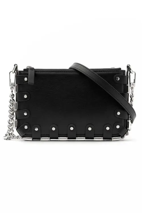 RAPT Ure Leather Crossbody/shoulder Bag - Black