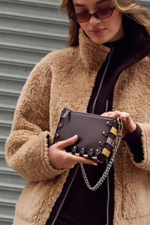 RAPT Ure Leather Crossbody/shoulder Bag - Cacao