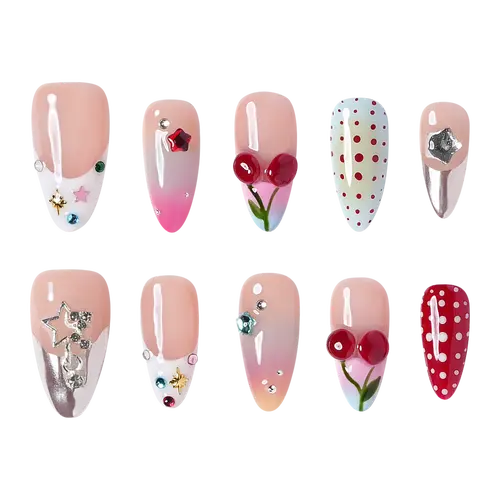 3H NAILS Nycmedium Almond Press-on Nails