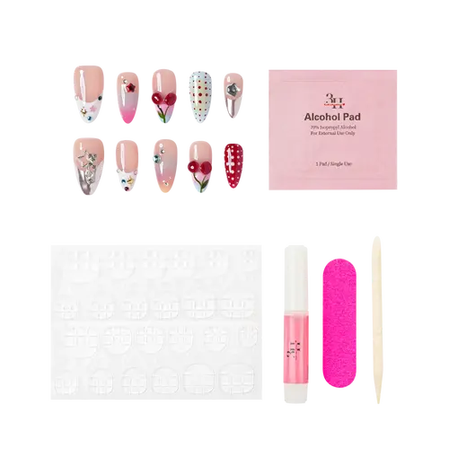 3H NAILS Nycmedium Almond Press-on Nails