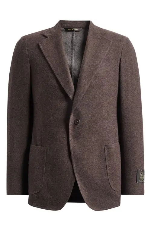 HERITAGE GOLD Double Face Wool & Cashmere Sport Coat - Brown