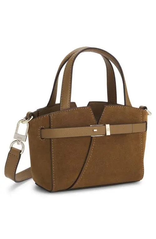 BOSS Revers Extra Small Leather Tote - Medium Beige
